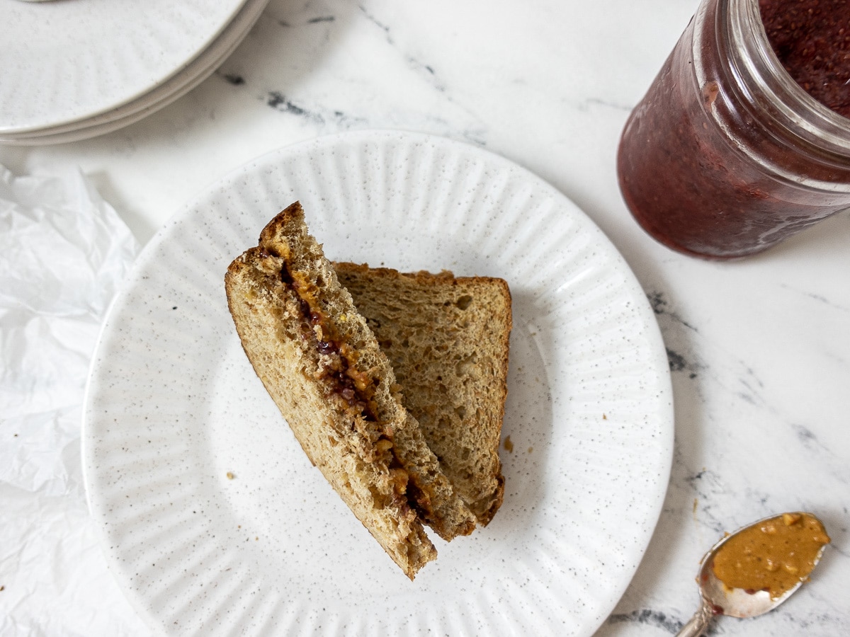 Vegan Chia Jam - Cherry Chia Jam - Flax and Sugar