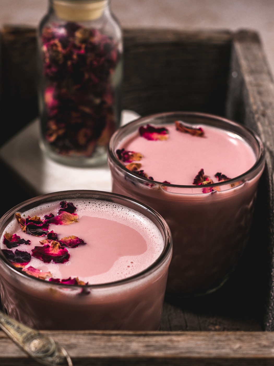 Rose Milk Tea Latte - Moon Milk - Flax and Sugar - Mikyla Meckelson
